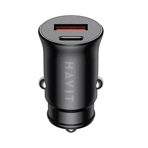 شاحن سيارة هافيت (Havit) - الموديل CC2022 USB Type-C+USB-A – CH STORE